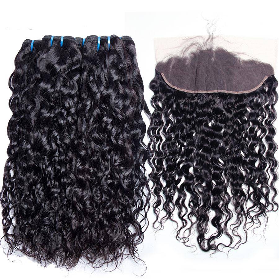 Wave Extension with Pre-Plucked Lace Frontal